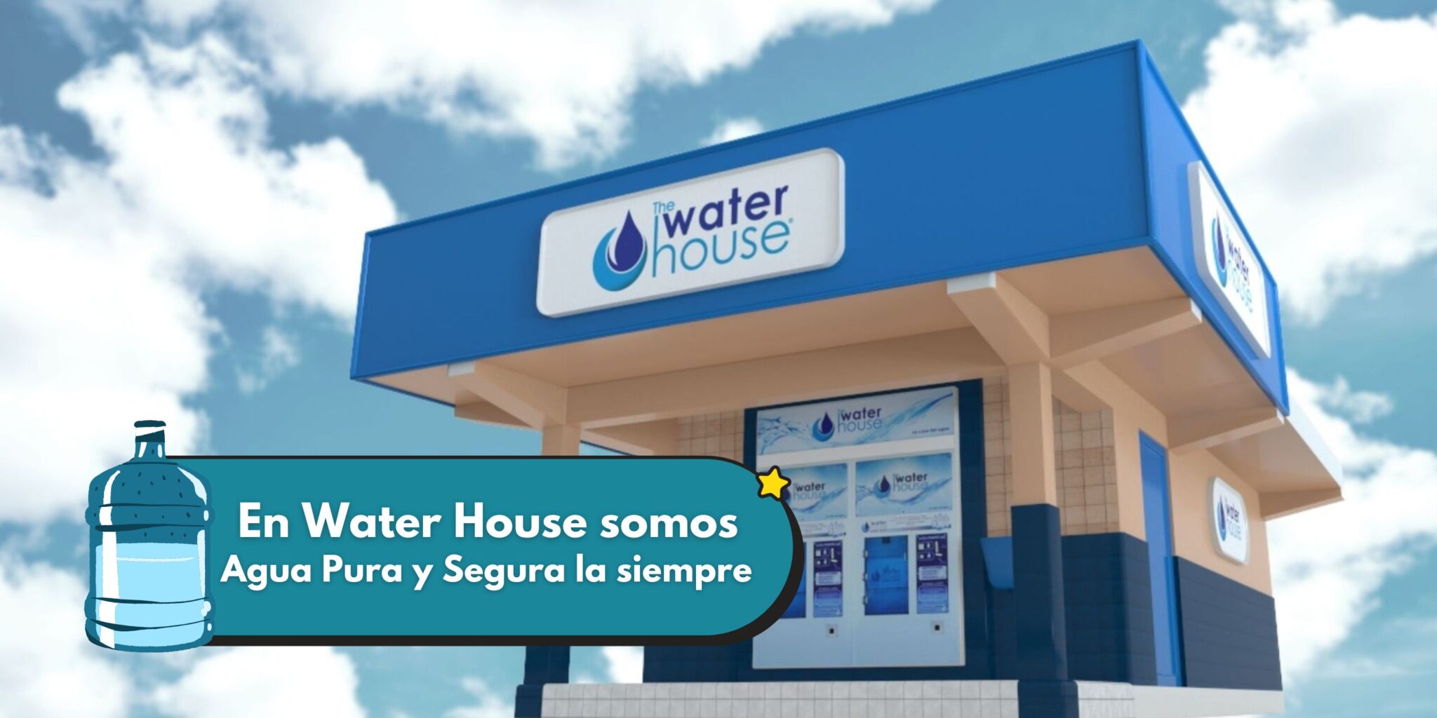 Agua Pura y Segura las 24 horas del día siempre - Water House Group